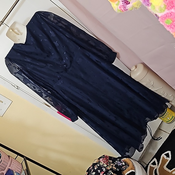 Lulus | Dresses | Lulus Cover Up Open Front Maxi Dress Navy Blue Long ...